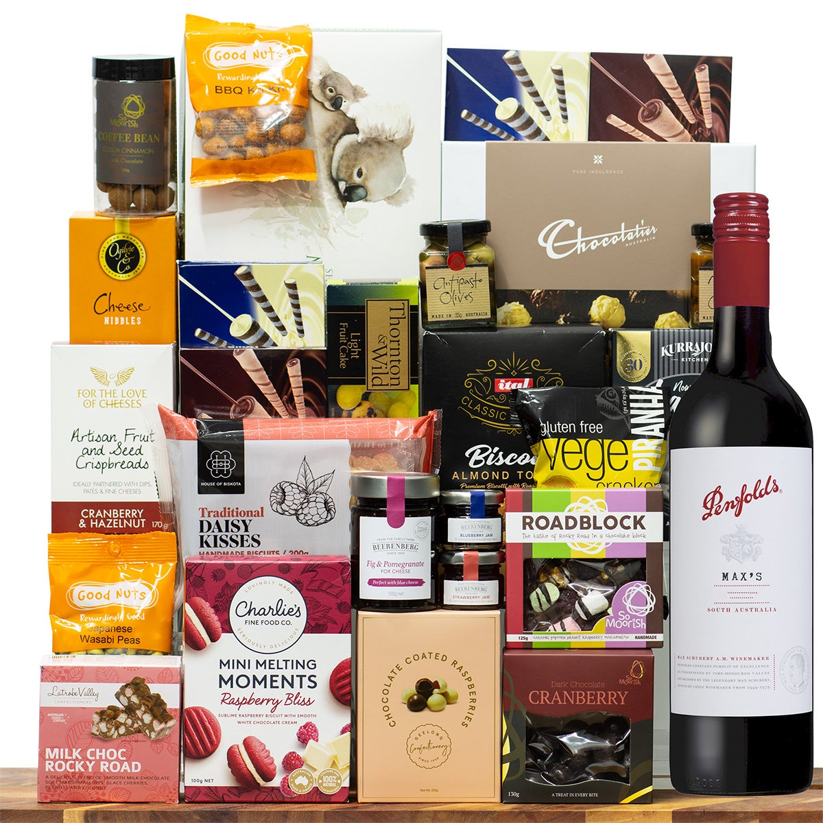 Gourmet Hamper with Penfolds Max’s Cabernet Sauvignon | Hamper World